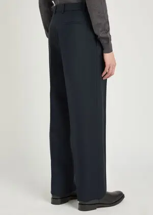 JIL SANDER Straight-leg Wool-blend Trousers