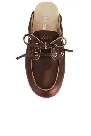 Miu Miu Vitello Deco Mocassins