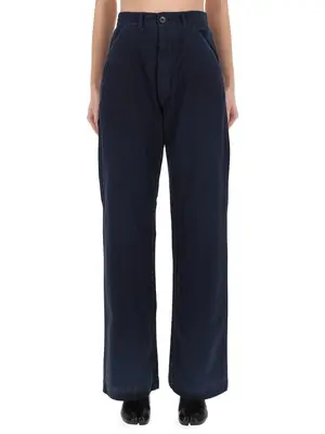 MAISON MARGIELA Herringbone Wide Leg Pants
