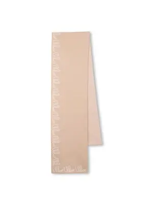 Chloé Scarf With Logo - Beige