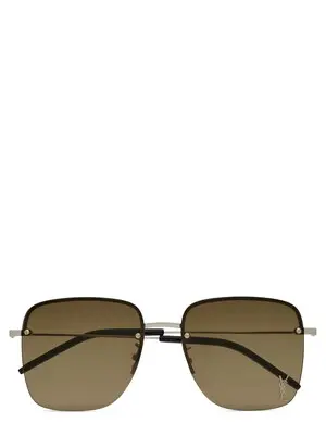 Saint Laurent Monogram Sl 312 M Sunglasses - Gold