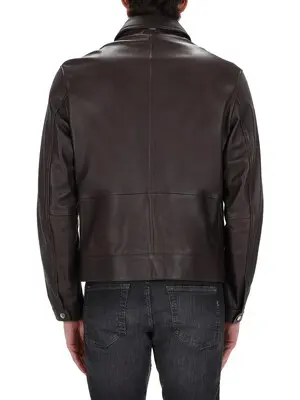 BOSS Leather Jacket - Brown