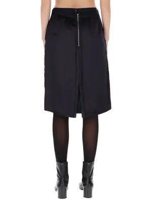 MAISON MARGIELA Midi Skirt With Zipper - Blue