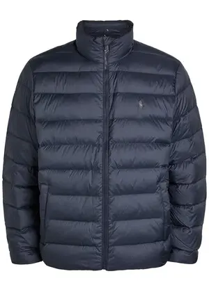 Polo Ralph Lauren Logo-Embroidered Padded Shell Jacket - Navy
