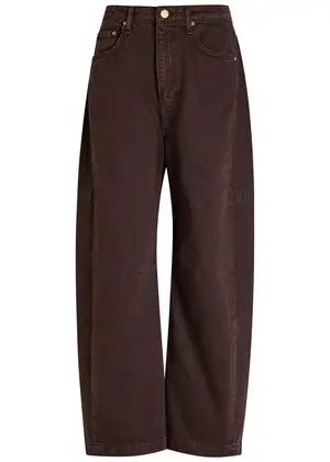 Rag & Bone Charlie Barrel-leg Jeans - Dark Brown