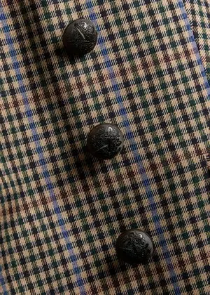 Veronica Beard Claude Dicky Plaid Stretch-wool Blazer - Brown