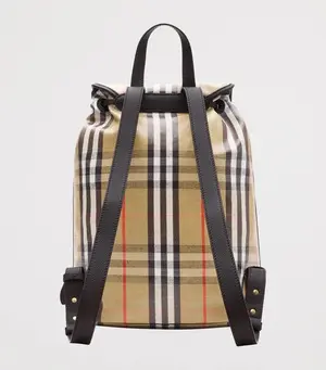 Burberry Leather-trim Check Highlands Backpack