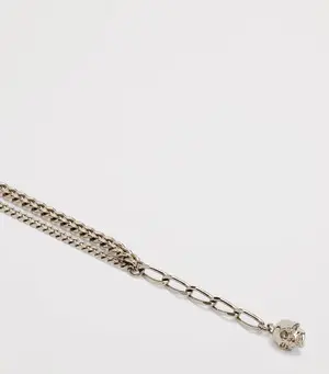 Alexander McQueen Crystal-embellished Skull Pendant Necklace