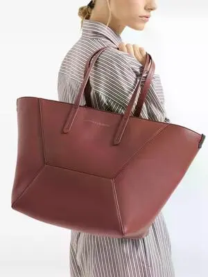 Brunello Cucinelli Leather Tote Bag - Red