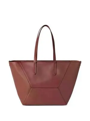 Brunello Cucinelli Leather Tote Bag - Red