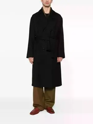 LARDINI Belted Double-breasted Coat