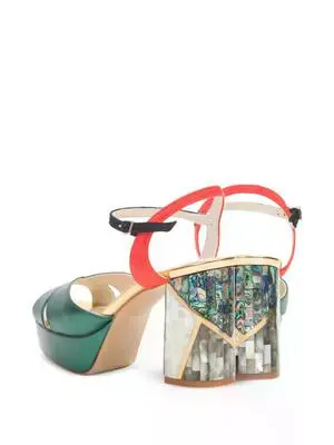 FREYA ROSE Kami Crossover Platform Sandals