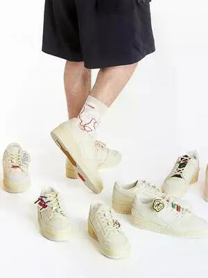 Adidas Embroidered-patch Lace-up Sneakers