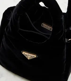 Prada Mini Velvet Top-handle Bag