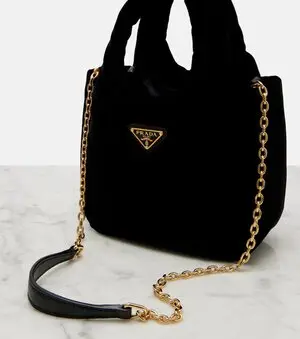 Prada Mini Velvet Top-handle Bag