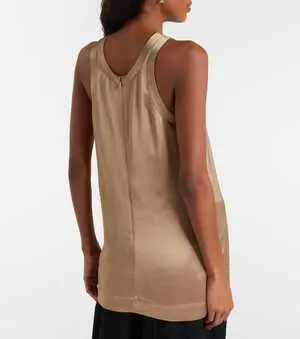TOTEME Satin Sleeveless Top - Beige
