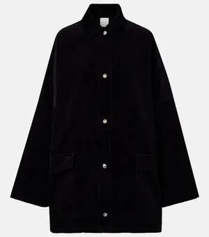 TOTEME Cotton Corduroy Overshirt - Black
