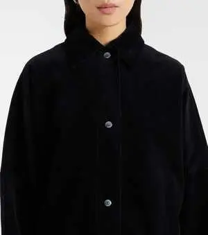 TOTEME Cotton Corduroy Overshirt - Black
