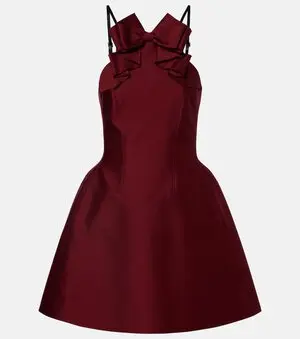SHUSHU/TONG Bow-detail Minidress - Red