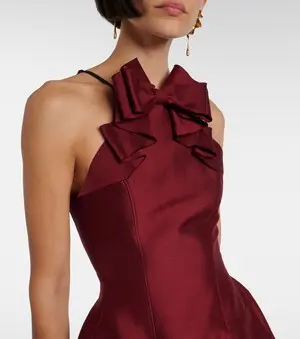 SHUSHU/TONG Bow-detail Mini Dress
