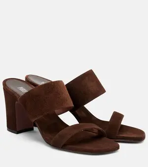 Paris Texas Ava Suede Mules - Brown