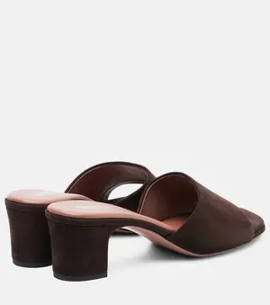 Paris Texas Ava Suede Mules - Brown
