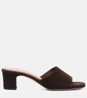 Paris Texas Ava Suede Mules - Brown