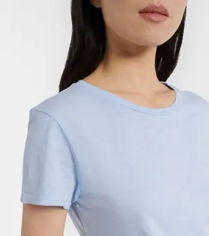 Velvet By Graham & Spencer Odelia Cotton T-shirt - Blue