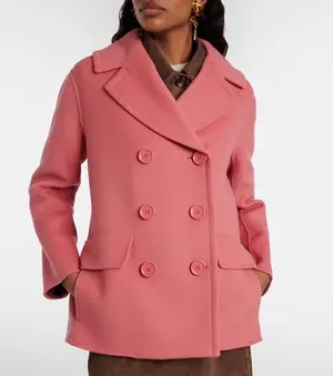 Max Mara Efebo Double-breasted Virgin Wool Jacket