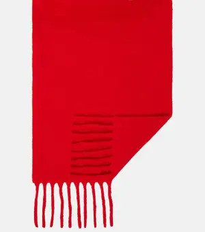 TOTEME Alpaca-blend Scarf - Red