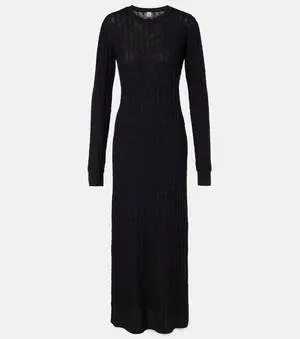 TOTEME Cable-knit Wool Maxi Dress - Grey