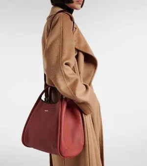 Max Mara Marine Small Leather Tote Bag - Brown