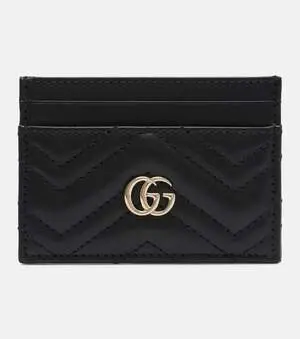 Gucci Gg Marmont Leather Card Holder - Black