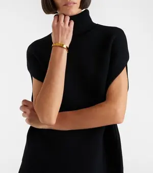 TOTEME Wool-blend Rollneck Sleeveless Top - Black
