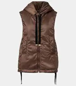 Max Mara The Cube Greengo Padded Vest - Brown