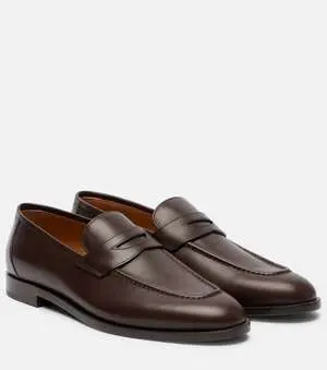 Loro Piana Textured Loafers For Men