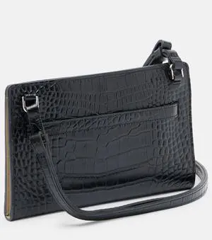 TOTEME Leather Crossbody Bag - Black