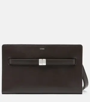 TOTEME Small Leather Crossbody Bag - Brown