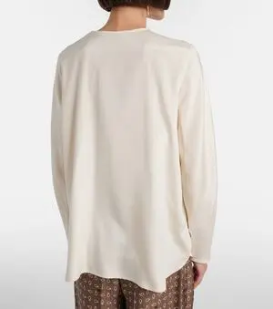 Max Mara Mitico Silk-blend Cady Top