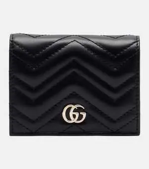 Gucci Gg Marmont Small Leather Wallet - Black