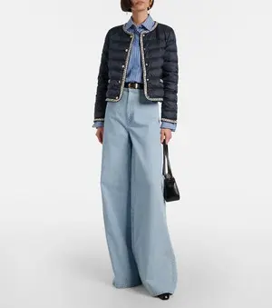 Max Mara The Cube Chloe Quilted Down Jacket - Blue