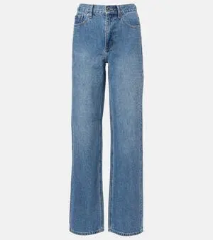 Self-portrait Straight Leg Jeans For Women