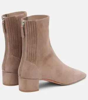 AQUAZZURA Saint Honoré Suede Ankle Boots
