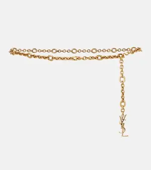Saint Laurent Cassandre Chain Belt - Gold