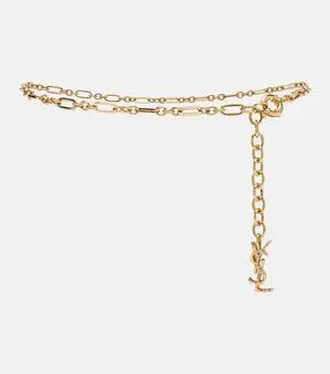 Saint Laurent Cassandre Chain Belt - Gold