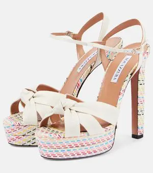 AQUAZZURA Divine 130 Platform Sandals - Multicoloured