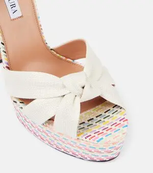 AQUAZZURA Divine 130 Platform Sandals - Multicoloured