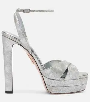 AQUAZZURA Divine 130 Platform Sandals