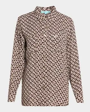 Melissa Odabash Millie Printed Shirt - Chain