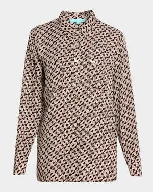 Melissa Odabash Millie Printed Shirt - Chain